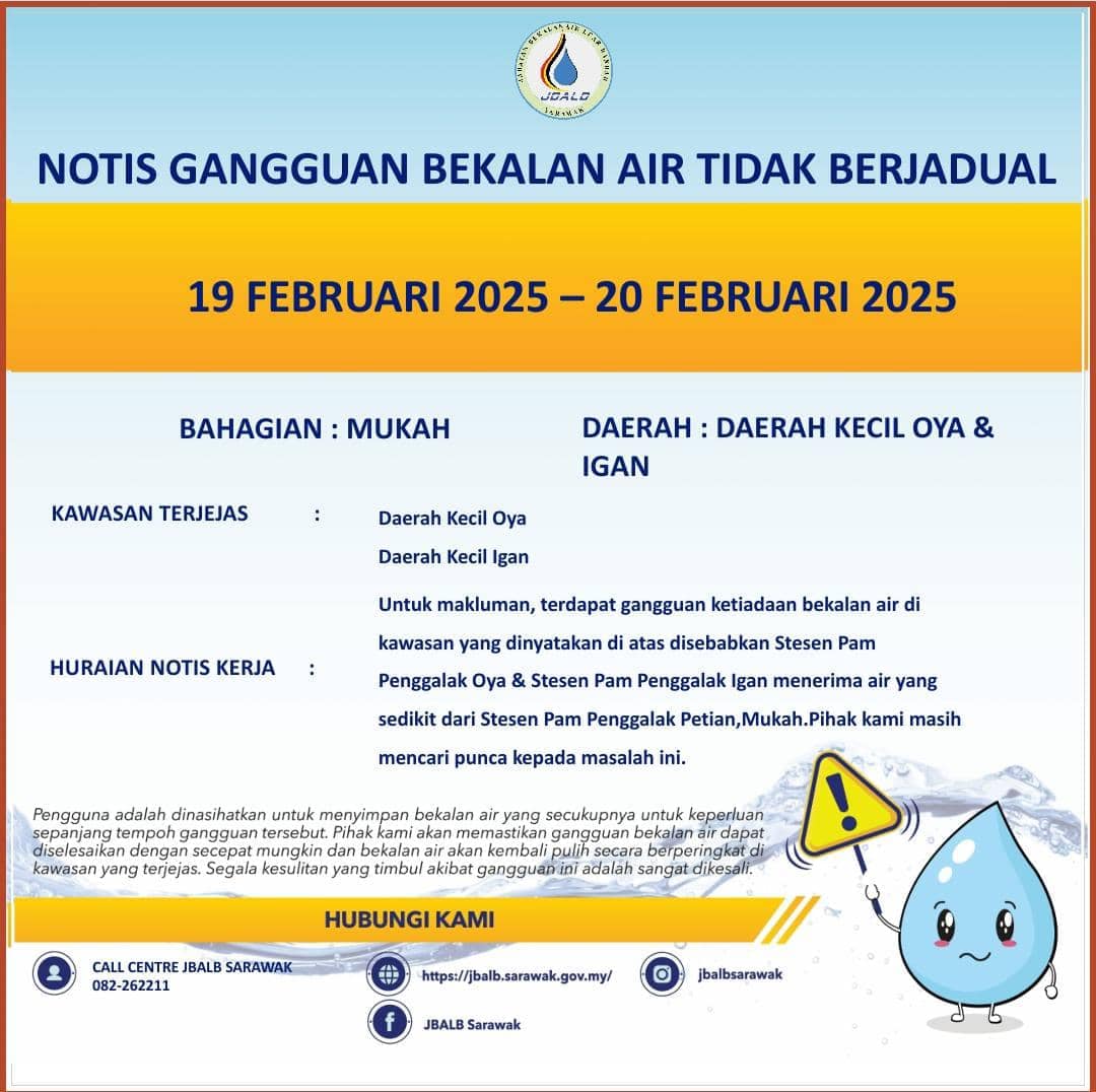 Announcement - Official Website of Sarawak Rural Water Supply ...